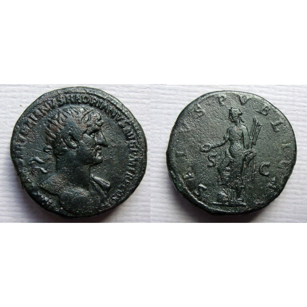 Hadrian - SALUS dupondius (F2236) - Dupondius Salus | RomanCoinShop.com