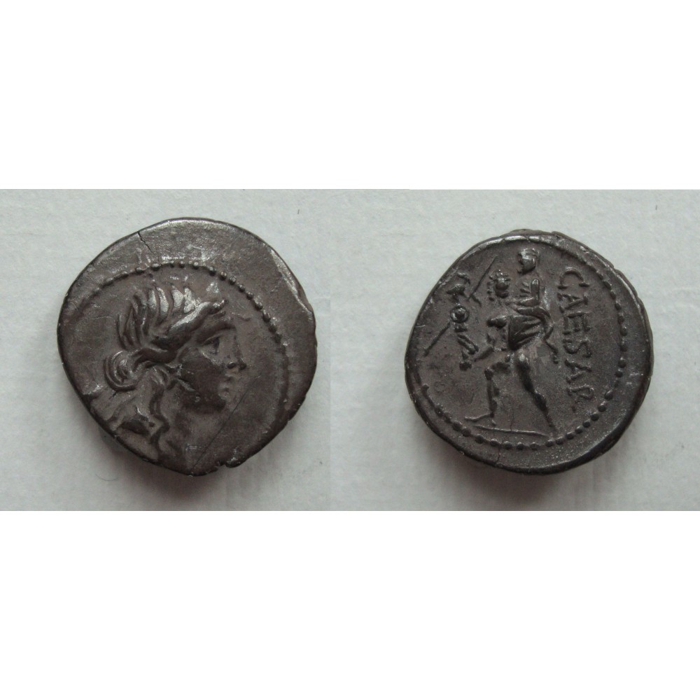 Julius Caesar - denarius Aeneas (JA22109) - Aeneas denarius ...