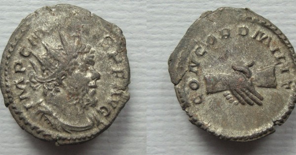 MARIUS - RARE EMPEROR (JA22143) - handshake | RomanCoinShop.com