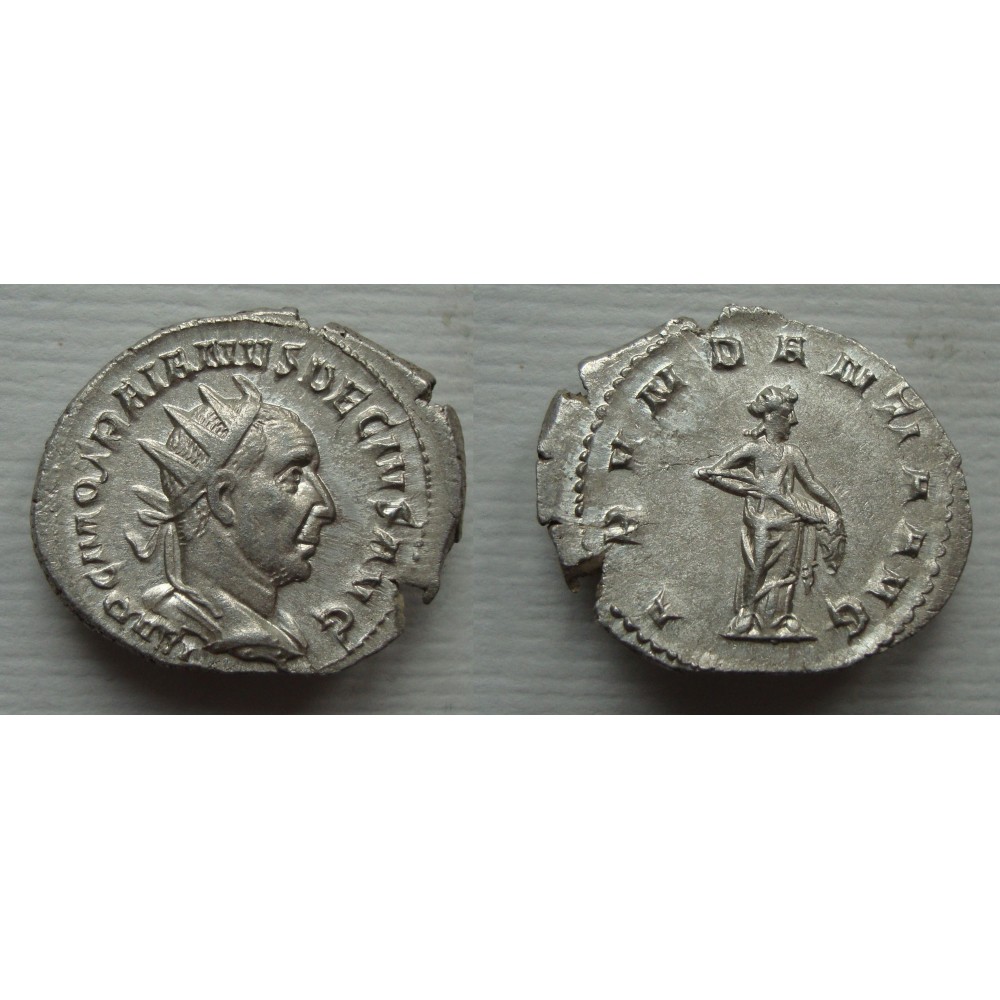 Trajan Decius - ABVNDANTIA extremely fine (JA2242) - abundantia ...