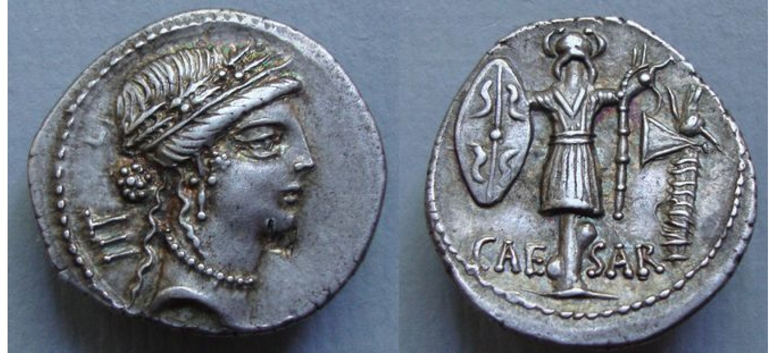 JULIUS CAESAR - CLEMENTIA EF! (JUL2020) - clementia | RomanCoinShop.com