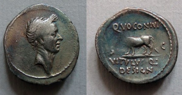 Julius Caesar - denarius with portrait of Caesar rare! (AU2065 ...