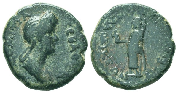 Domitia - wife of Domitian RARE (AU2009) - Domitia zeus | RomanCoinShop.com