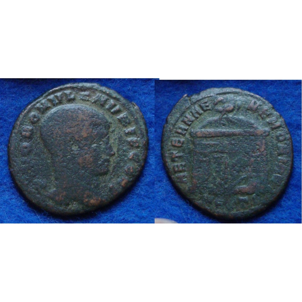 Romulus - Divo Romulo RARE (N1736) - Temple | RomanCoinShop.com