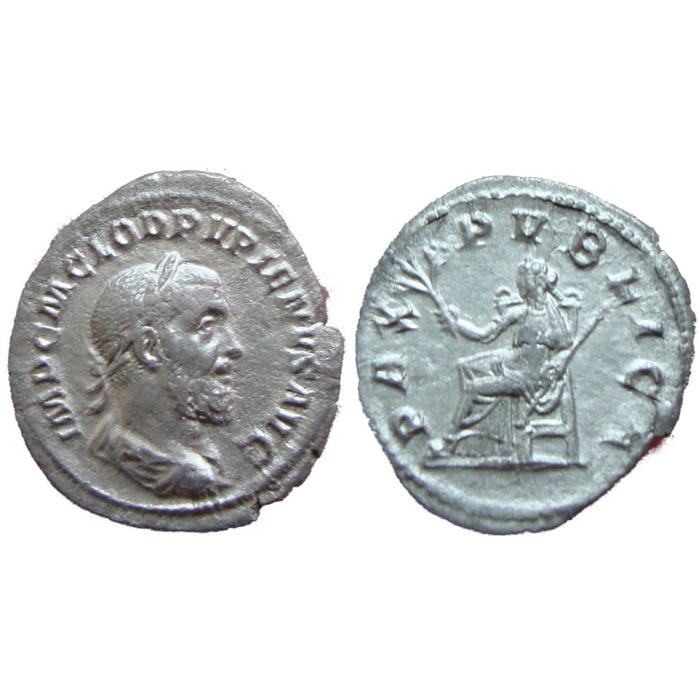Pupienus - Pax Rare Emperor (S1723) - Pax | RomanCoinShop.com