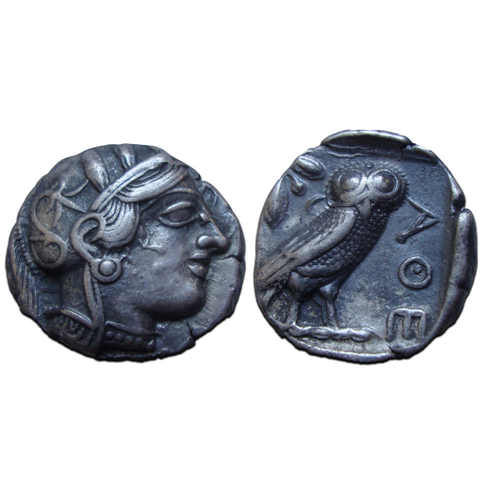 ATHENIAN OWL - Greek Tetradrachm (AP2525) - Tetradrachm athenian owl ...
