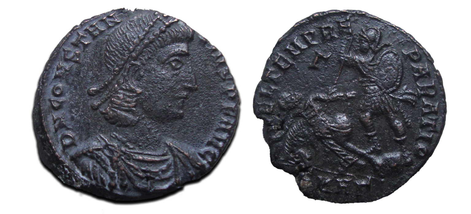 Constantius II - fallen horseman, Heraclea (AP2540) - Fel Temp horseman ...