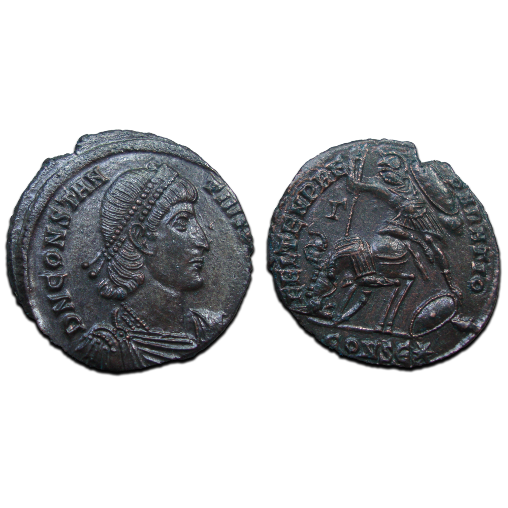 Constantius II - fallen horseman! (AU24114) - Fel Temp constantinople ...