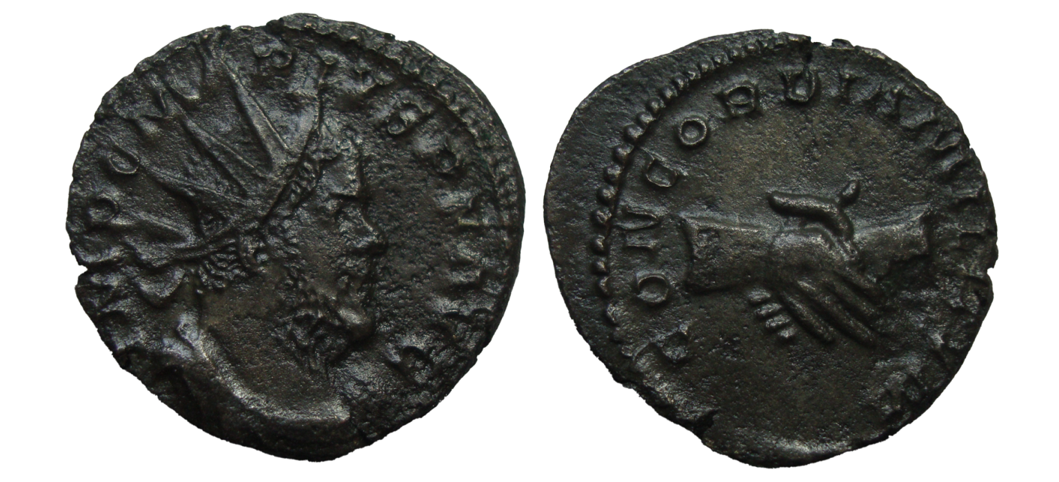 MARIUS - RARE EMPEROR (AU24120) - handshake | RomanCoinShop.com