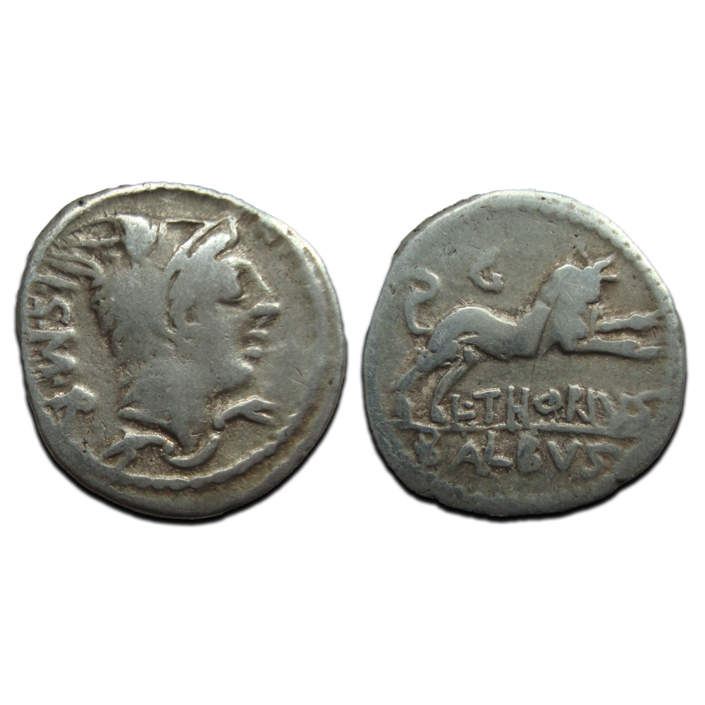 Roman republic - denarius Thorius Balbus 105 BC (AU2492) - denarius ...