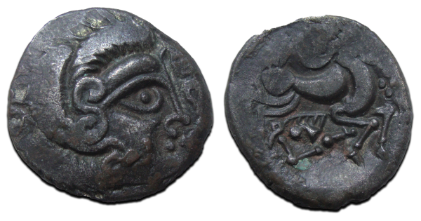 Celts - Armorica Coriosolites horse with Boar (AU25109) - Coriosolites ...