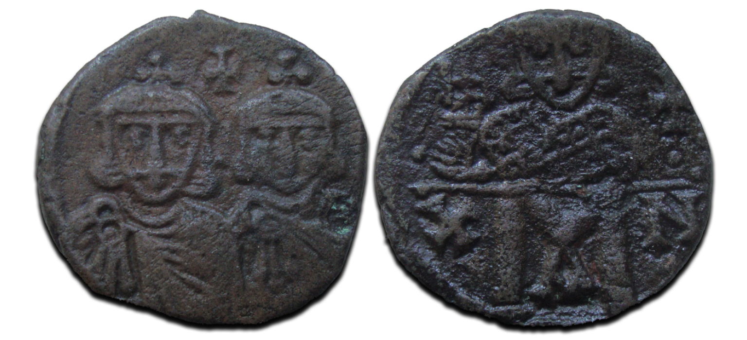 Byzantijnse Rijk - Constantijn V met Leo IV en Leo III (AU25138 ...