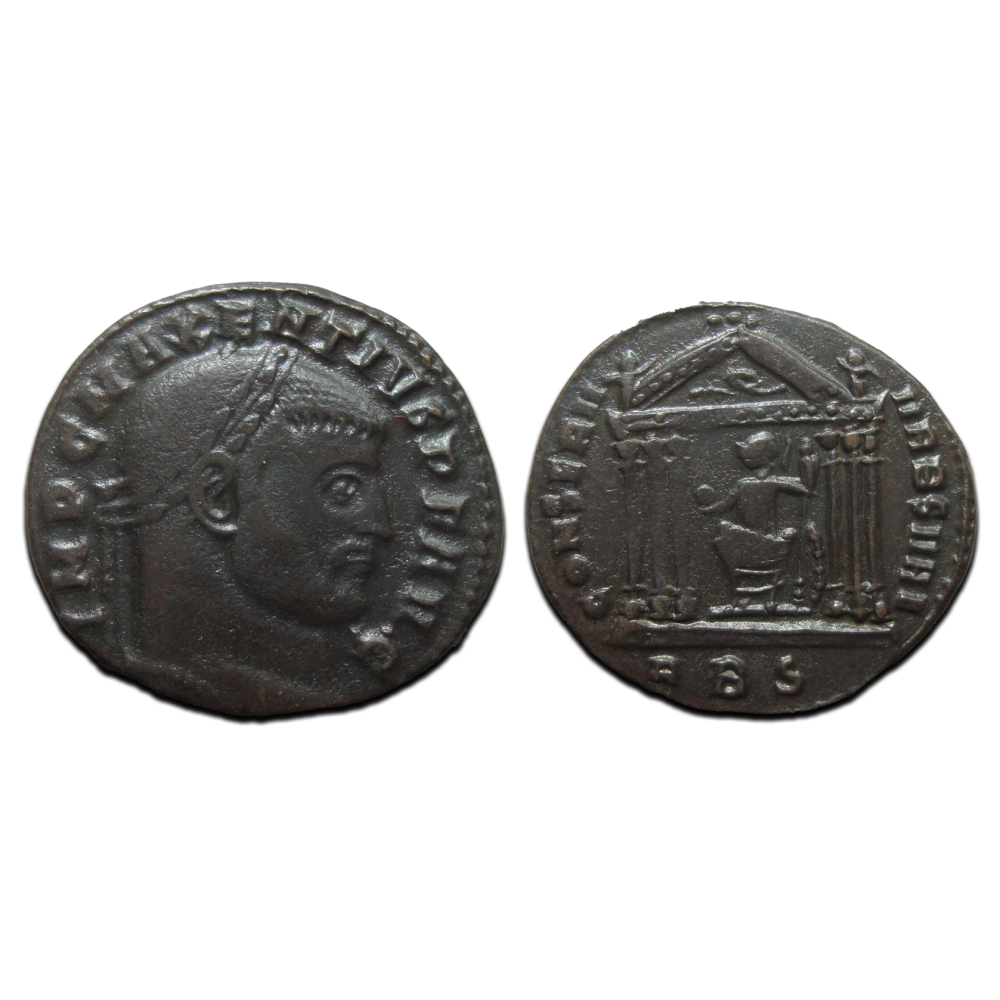 Maxentius - Temple ROME! (AU2528) - Temple of Roma RBS | RomanCoinShop.com