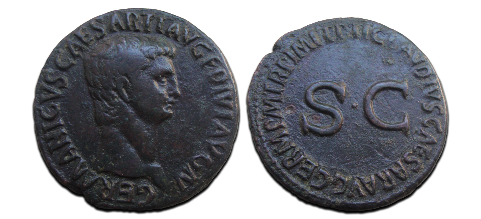 GERMANICUS - AS de vader van Caligula geslagen onder Claudius (AU2578 ...