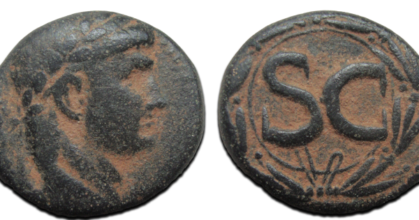 Claudius - heavy bronze coin (AU2584) - Antioch SC | RomanCoinShop.com