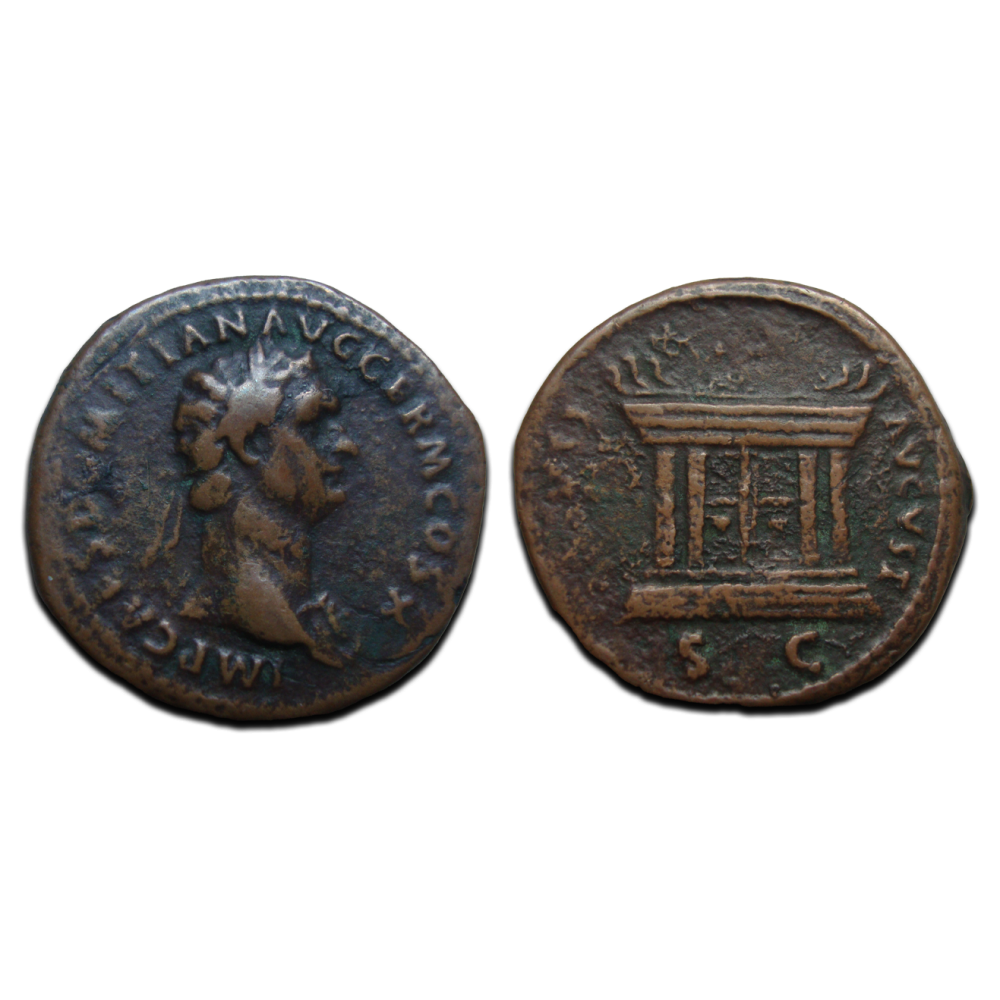 Domitianus - As Altar scarce (D23126) - Altar AS | RomanCoinShop.com