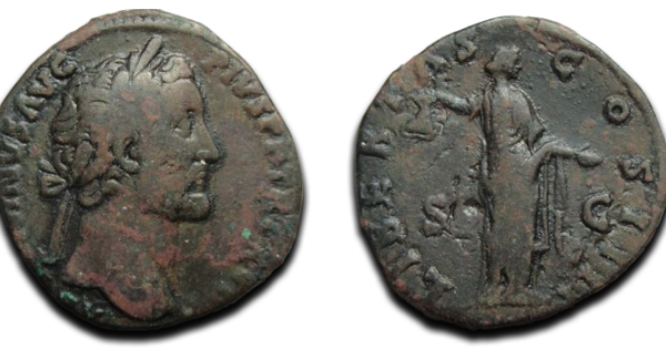 Antoninus Pius -Sestertius LIBERTAS (F2177) - Sestertius Libertas ...