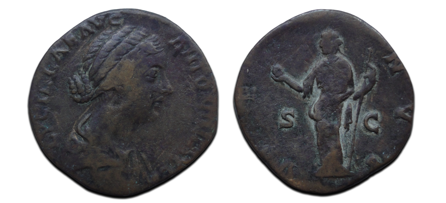 Lucilla - Sestertius VENUS scarce (F2659) - VENUS sestertius ...