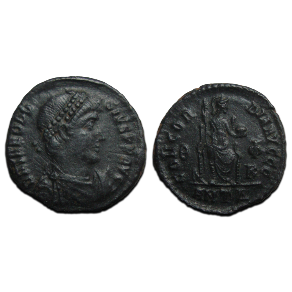 Theodosius I - Constantinople on throne scarce (JA25122) - concordia ...