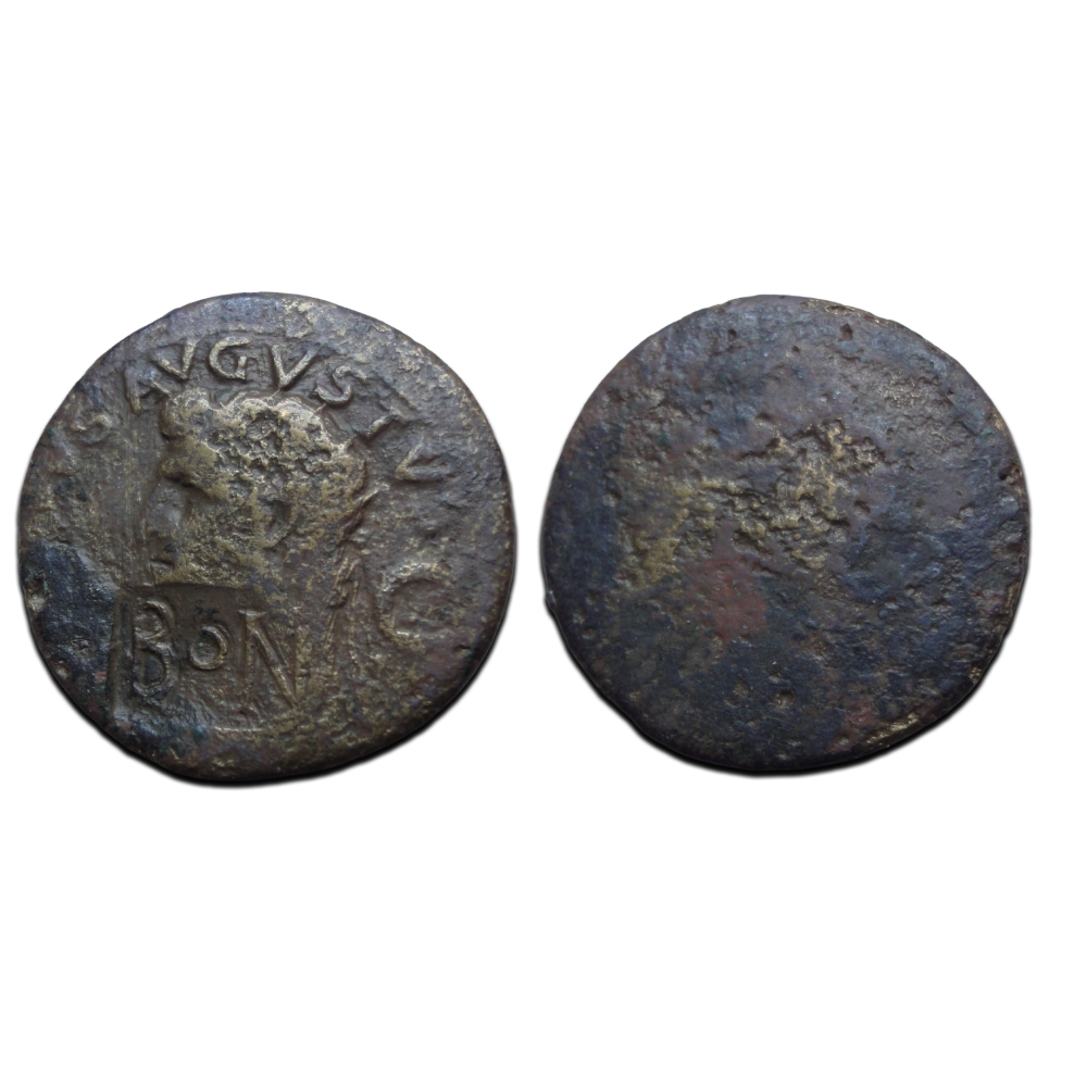 Augustus - Germania inferior countermak BON (JA2626) - BON countermark ...