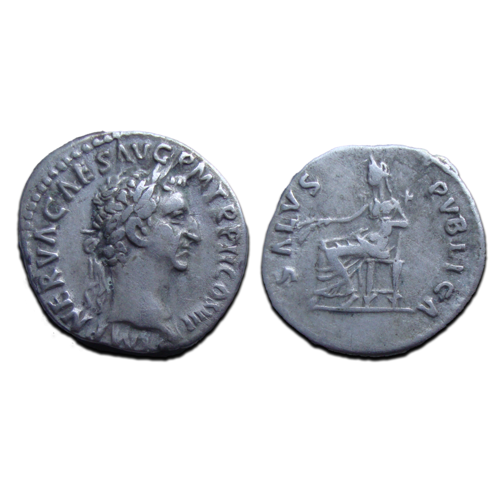 Nerva - denarius Salus (JUL2520) - Salvs Pvblica denarius RIC 20 ...