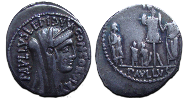 Roman Republic - Lepidus and Perseus denarius (JUL2528) - Lepidus ...