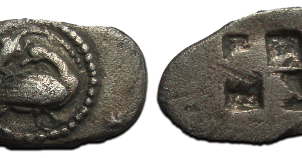 Greek Coins - Eion goose lizard thrihemobol (JUN2424) - Goose lizard ...