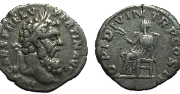 Pertinax - OPS rare (JUN2494) - Opis denarius Rome | RomanCoinShop.com