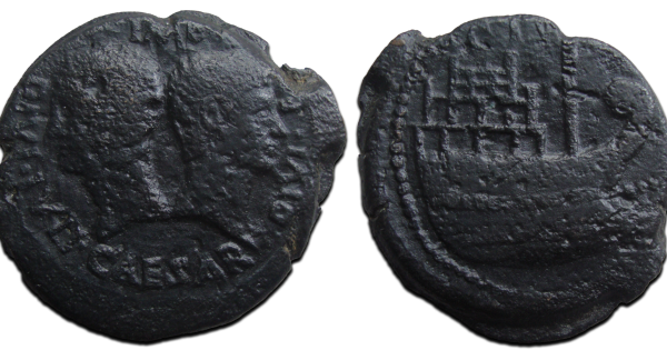 Augustus - Dupondius with the devine Julius Caesar sestertius Vienna ...