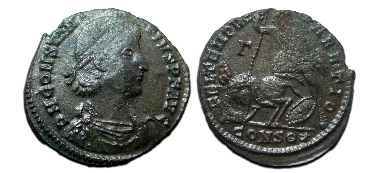 Constantius II - fallen horseman, extremely fine! (MA25124) - Fel Temp ...