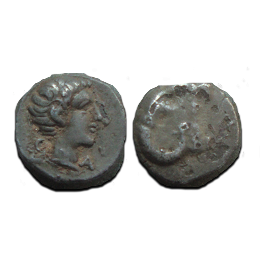 GREEK COINS - Hemiobol tiny coin! (MA2543) - Hemiobol Caria ram ...
