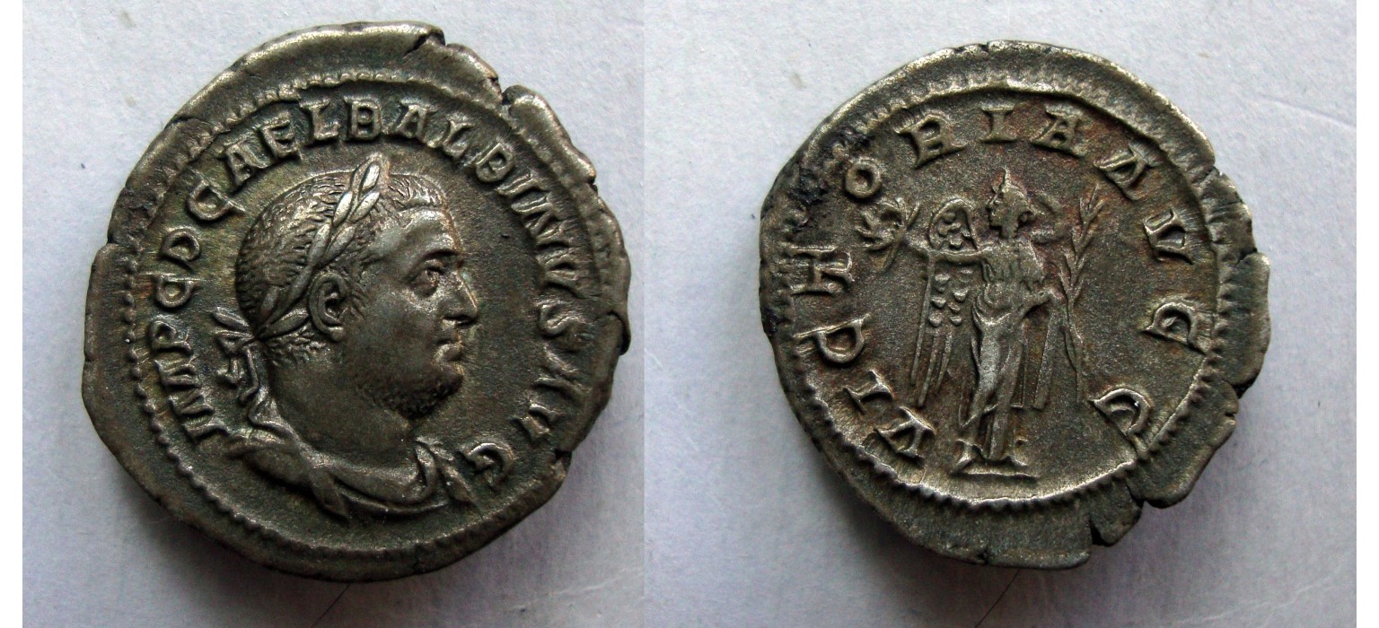 Balbinus - Denarius Rare Emperor (JA2130) - Genius P M TR - P COS II P ...