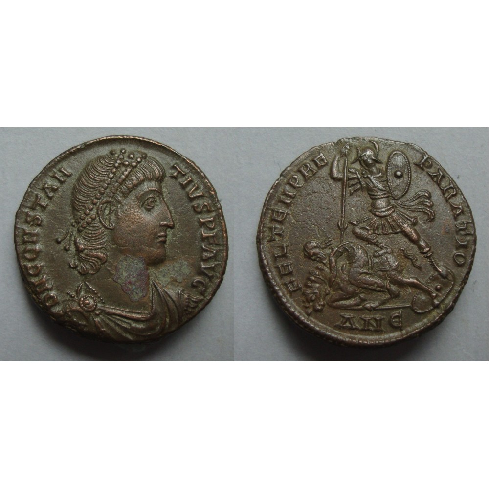 Constantius II - fallen horseman Antioch BEAUTY! (ME2255) - Fel Temp ...