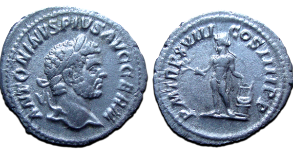 Caracalla- Denarius APOLLO scarce coin (N2465) - Apollo denarius ...