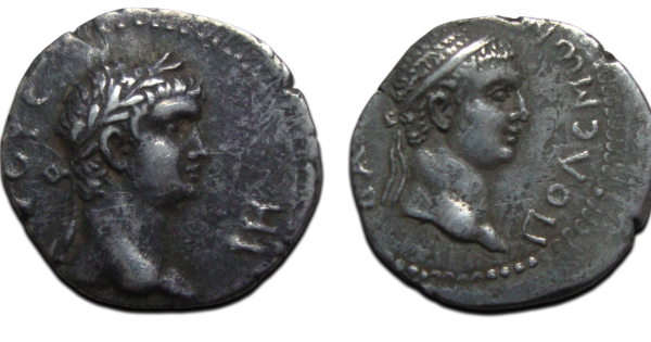 Nero - drachme met Polemon II! (N2590) - Jupiter Cvstos denarius ...