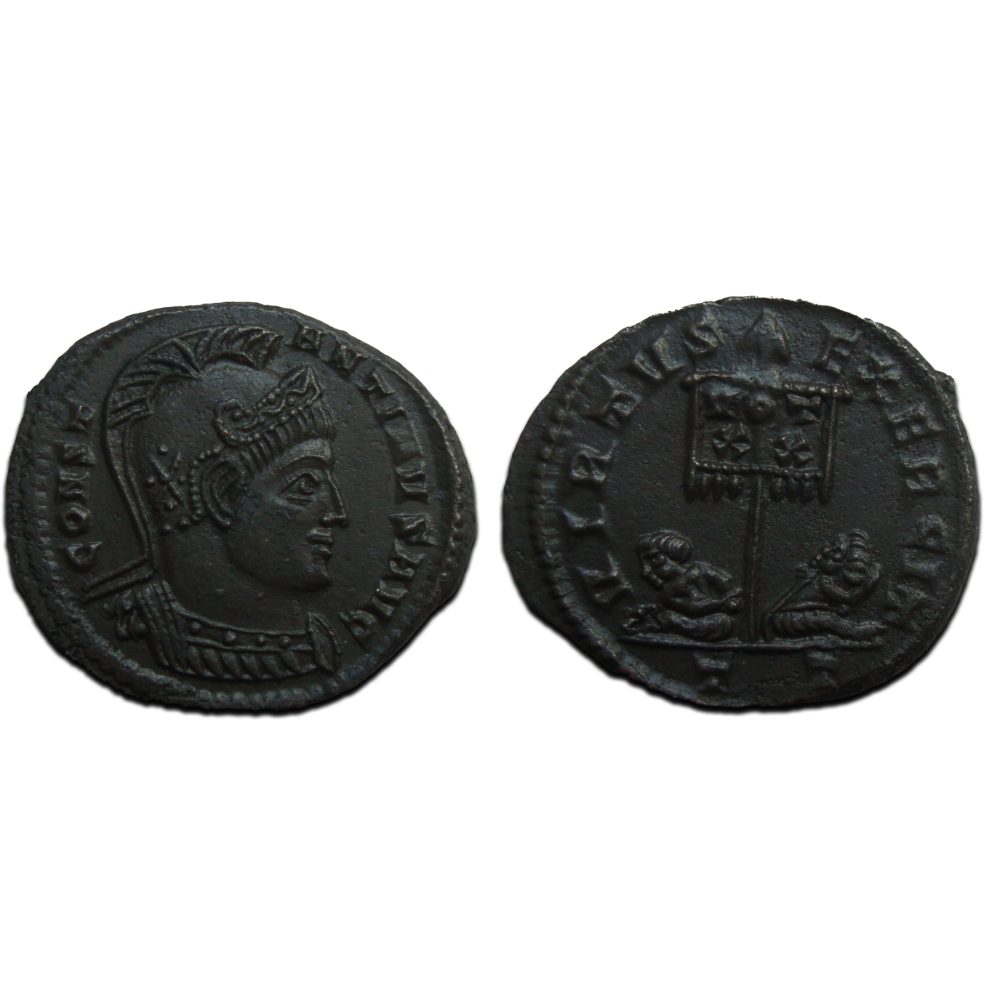 Constantine - with helmet VIRTVS EXERCITVS rare (O2443) - virtus ...