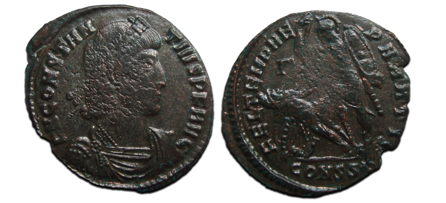 Constantius II - fallen horseman! (O2463) - Fel Temp constantinople ...