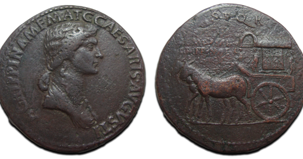 Agrippina I - Mother of Caligula Sestertius (O2583) - Agrippina I ...