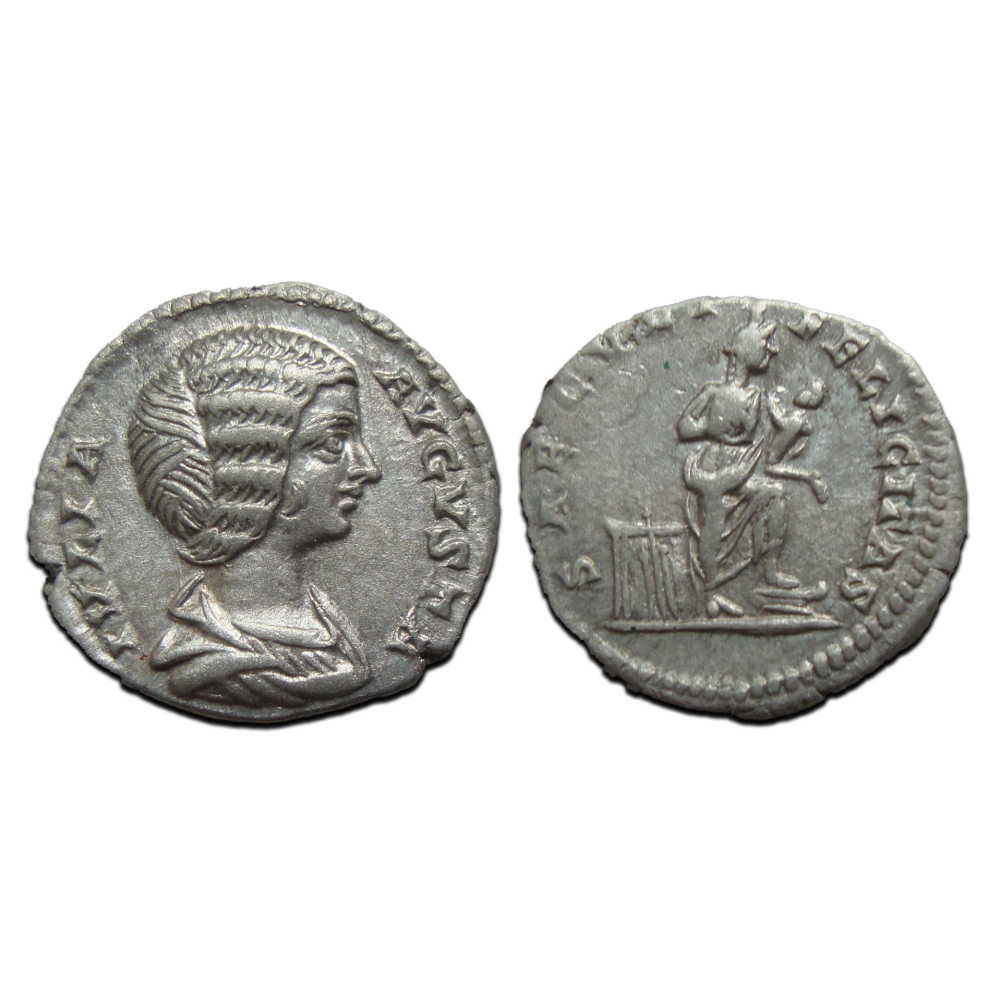 Julia Domna - denarius Isis and Horus scarce! (S2564) - denarius ...