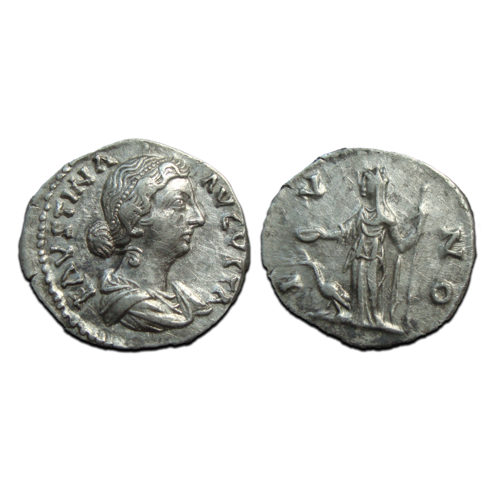 Faustina jr - denarius JUNO (S2569) - denarius IVNO | RomanCoinShop.com