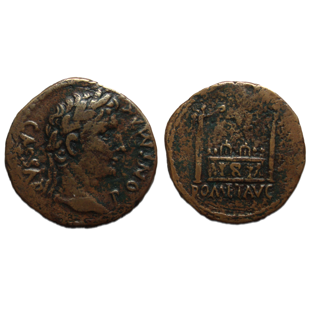 Augustus - Altar of Lyon AS (JUL2227) - Altar of Lyon CAESAR PONT MAX ...