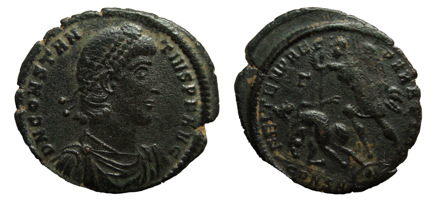 Constantius II - fallen horseman! (D22116) - Fel Temp constantinople ...