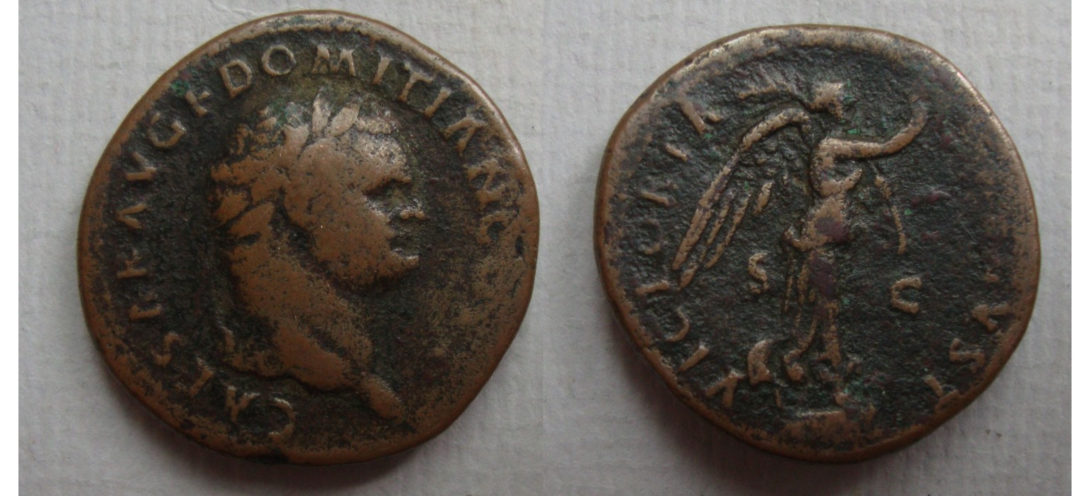 Domitianus-VICTORIA AVGVST (N2201) - VICTORIA AVGVST AS | RomanCoinShop.com