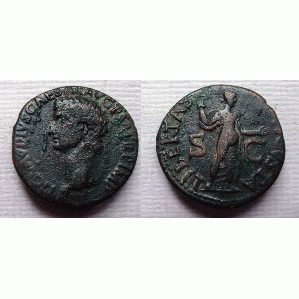 Claudius AS - Libertas Avgvsta (JN2233) - Libertas Avgvsta IMP ric 97 ...