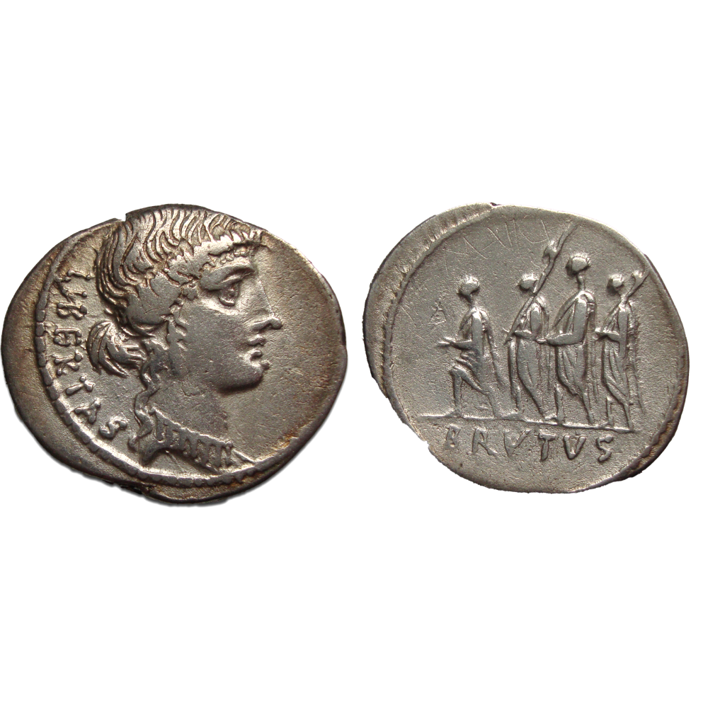 BRUTUS - moordenaar van Caesar (N2281) - L. Brutus with 3 servants ...