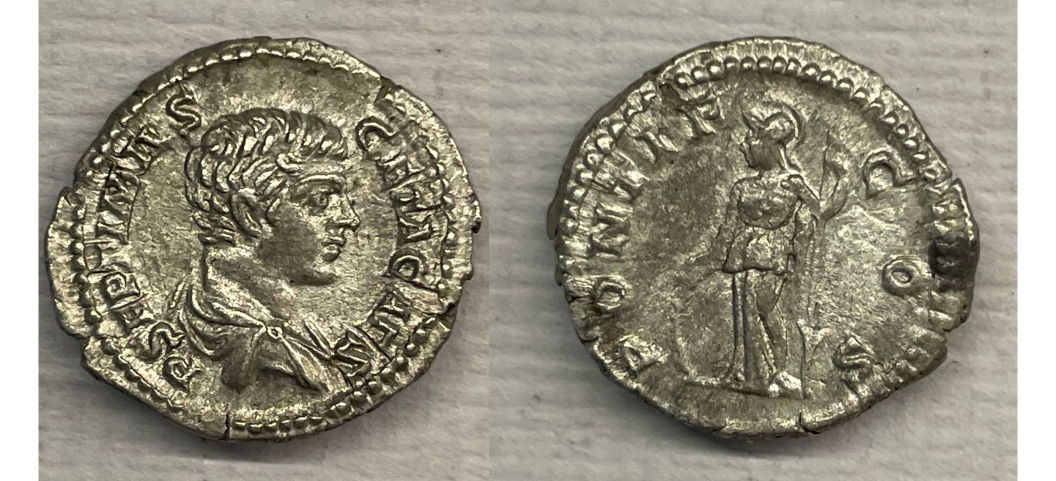 GETA - denarius Pontif Cos (O2243) - Pontif Cos denarius ...