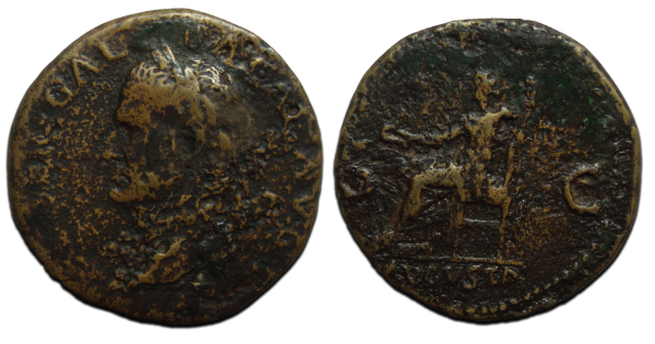 Galba - Sestertius AVGVSTA Livia extremely rare! (AP2352) - Sestertius ...