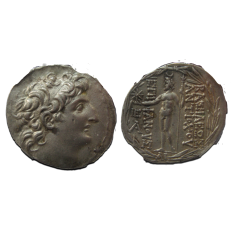 Greek coins - Tetradrachm of Antiochos VIII in NGC-holder (AP2372 ...