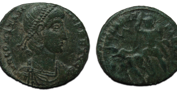Constantius II - Gevallen ruiter (AU23154) - Fel Temp | RomanCoinShop.com