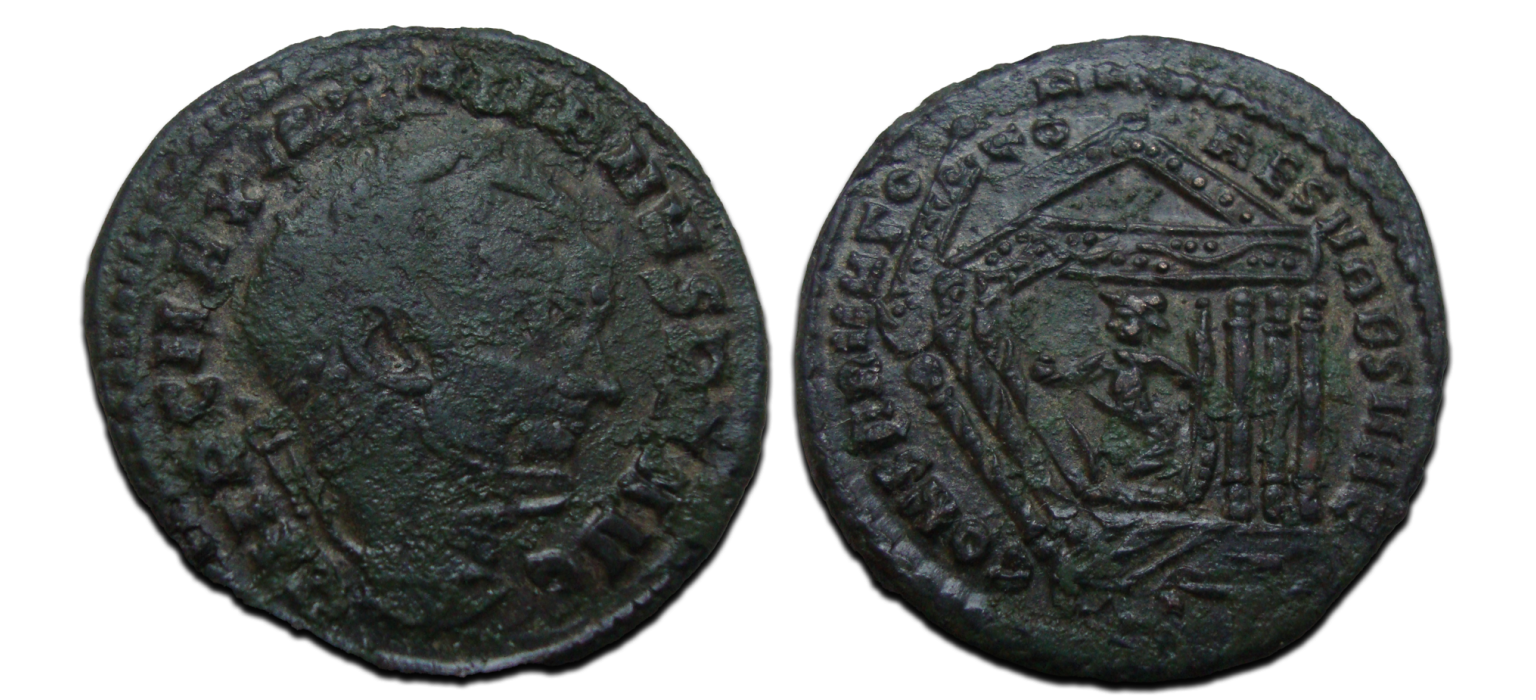 Maximianus - Extremely rare MINT ERROR Temple of Rome (D2382) - CONSERV ...